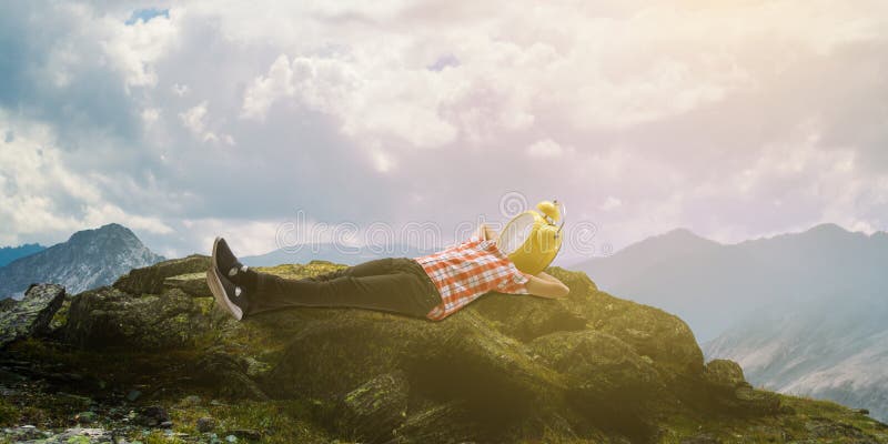 Clock Headed Man. Business Efficiency Concept. Stock Image - Image of ...