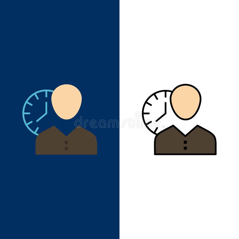 Clock, Hours, Man, Personal, Schedule, Time, Timing, User Icons. Flat ... Clock, Hours, Man, Personal, Schedule, Time, Timing, User Icons. Flat ...