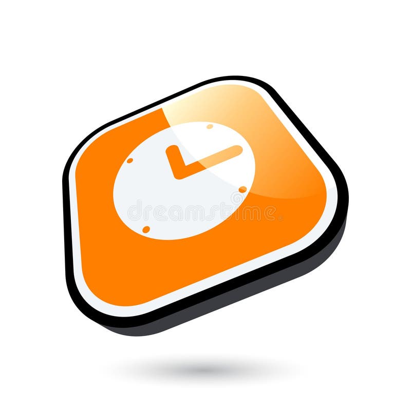 Clock icon stock vector. Illustration of icon, floats - 9243069