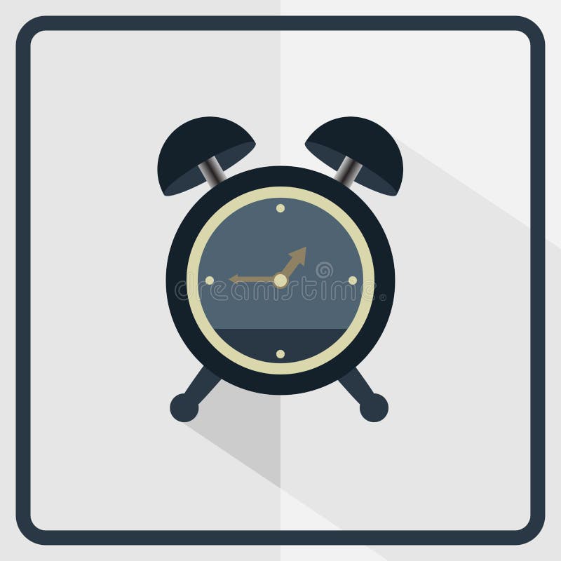 Alram clock icon stock vector. Illustration of second - 140629354