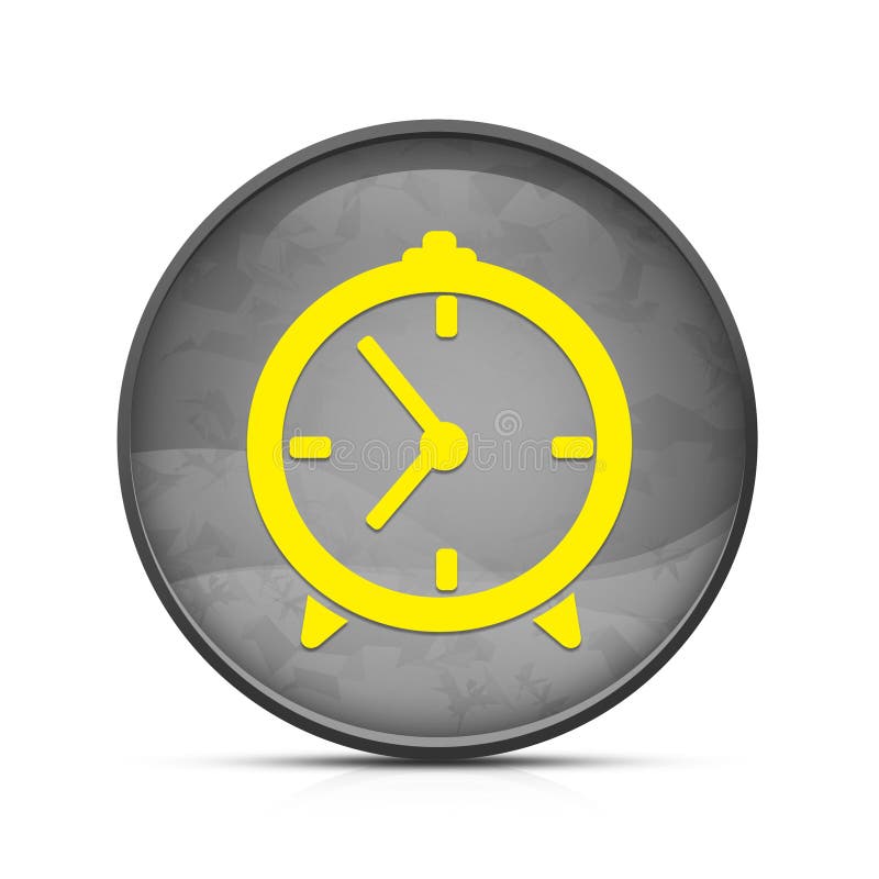 Clock Icon on Classy Splash Black Round Button Illustration Stock ...