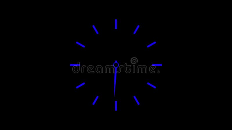 Clock Icon Countdown 24 Hour Day Fast Speed Animation Stock Footage ...