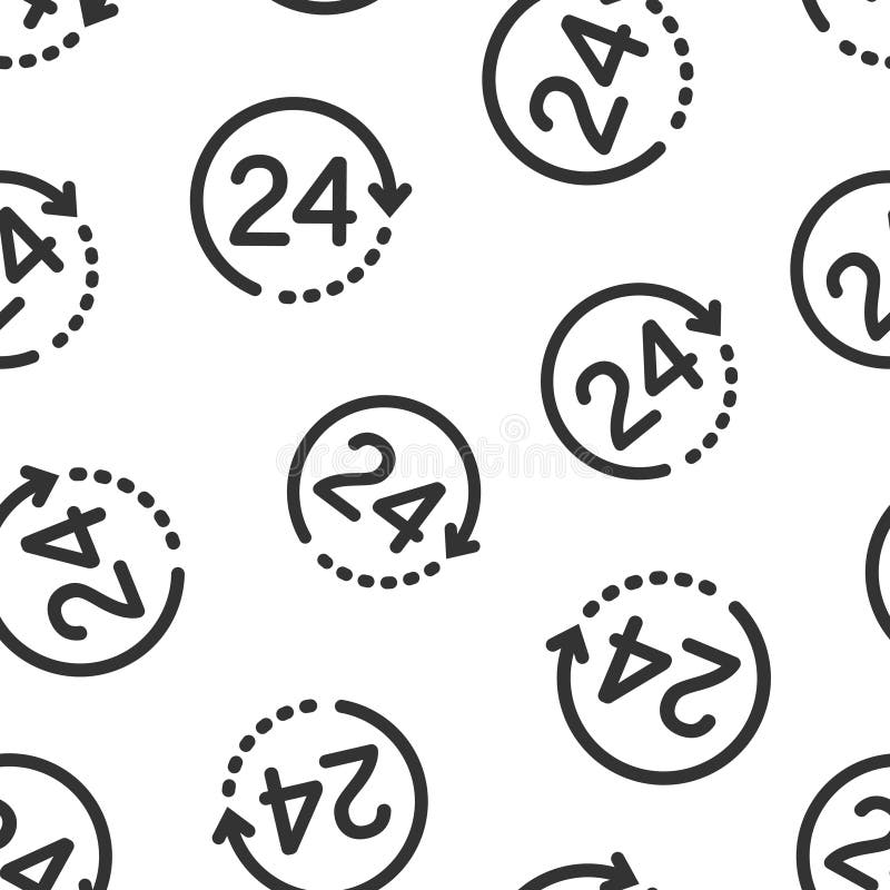 Clock Icon in Flat Style. Watch Vector Illustration on White Isolated ...