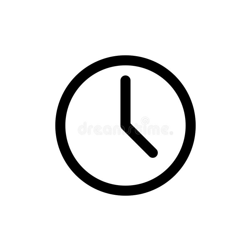 Clock Icon Flat Vector Template Design Trendy Stock Vector ...