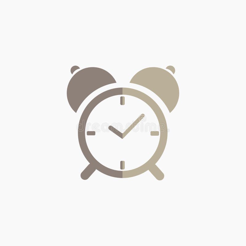 Clock Icon. Gray Background. Vector Illustration. Stock Vector ...