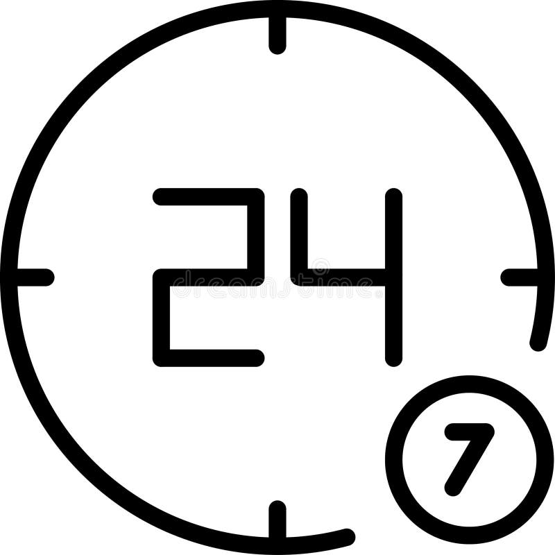 Clock Icon. Hour Marker, am, PM Clock, Watch Vector Symbol. Time and ...