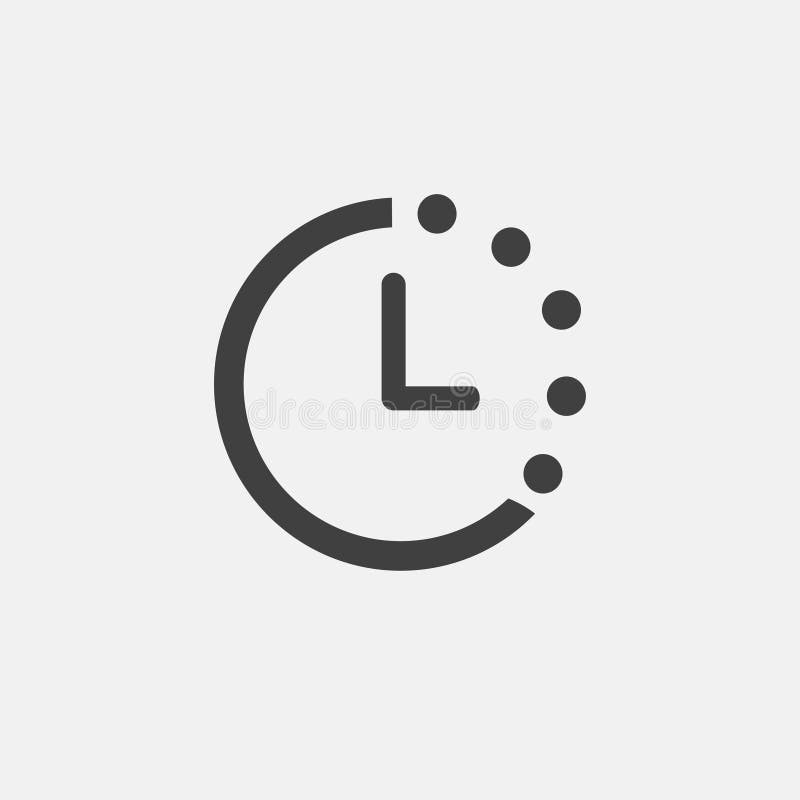 Clock icon stock illustration. Illustration of element - 110412162