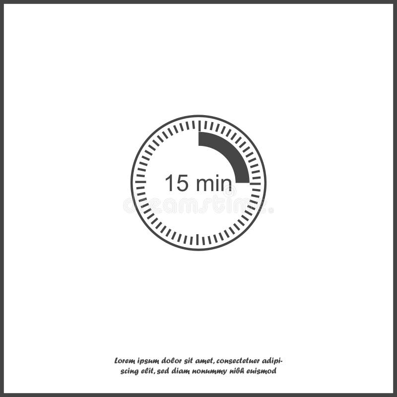Clock Icon 15 Minutes Stock Illustrations – 377 Clock Icon 15 Minutes ...