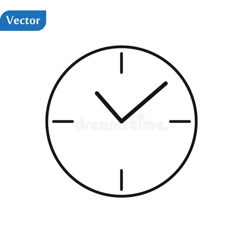 Clock Icon. Clock Time Symbol Flat Style. Design Web Site Icon, Logo ... Clock Icon. Clock Time Symbol Flat Style. Design Web Site Icon, Logo ...