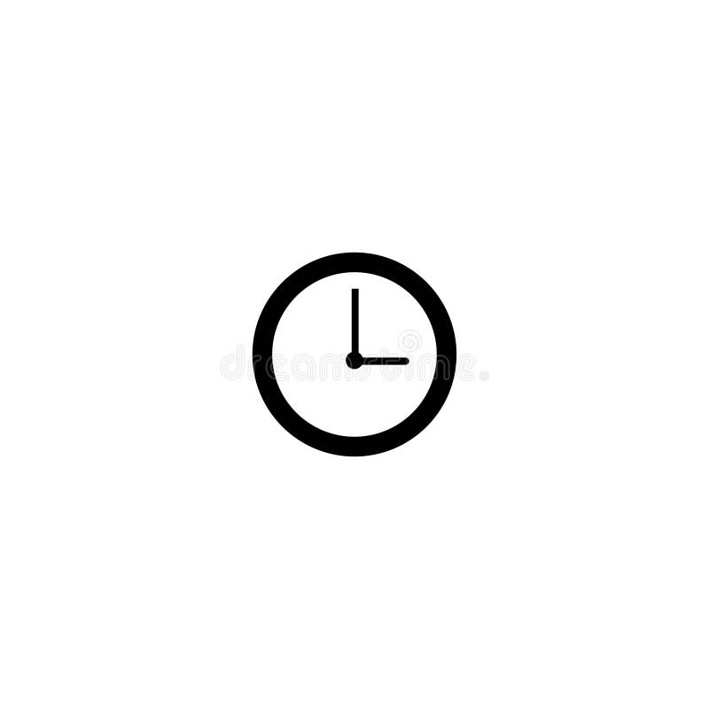 Clock icon logo design stock illustration. Illustration of clock ...