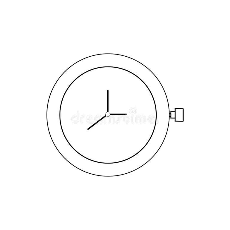Clock Icon Logo Vector Design Stock Vector - Illustration of poster ...