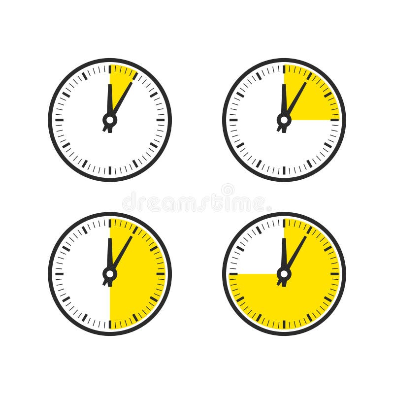 Half Hour Clock Stock Illustrations – 760 Half Hour Clock Stock ...