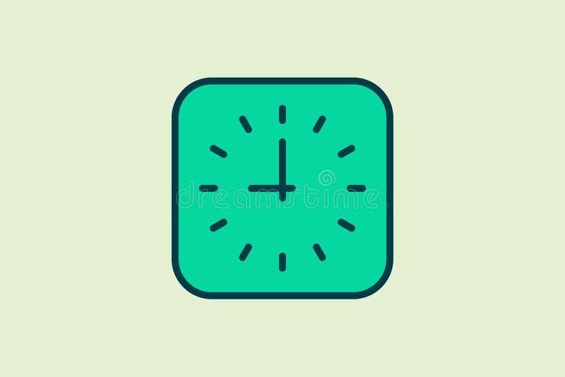 Clock Icon. Icon Related To UI Elements. Suitable for Web Site, App, User Interfaces,element ...