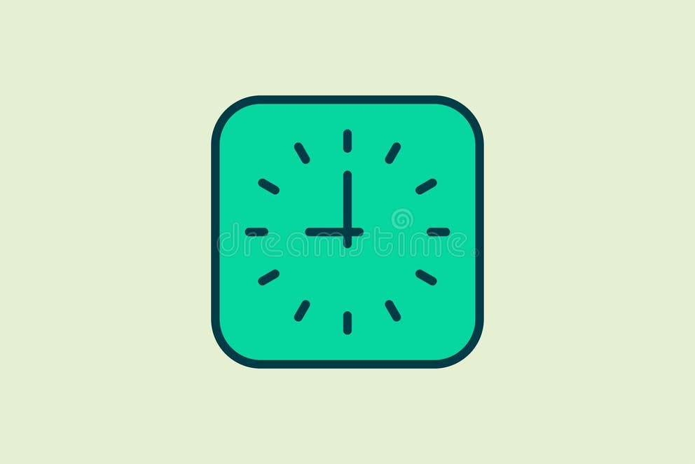 Clock Icon. Icon Related To UI Elements. Suitable for Web Site, App, User Interfaces,element ...