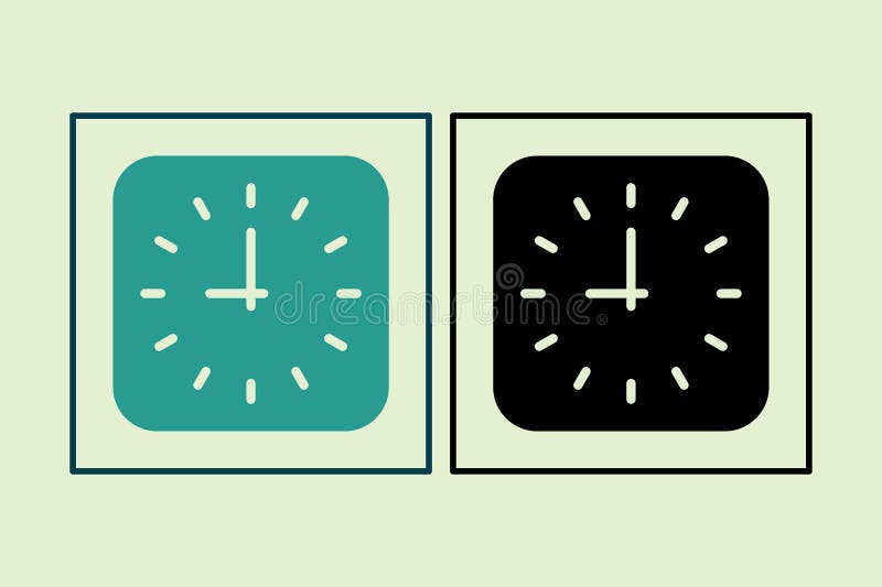 Clock Icon. Icon Related To UI Elements. Suitable for Web Site, App, User Interfaces,element ...