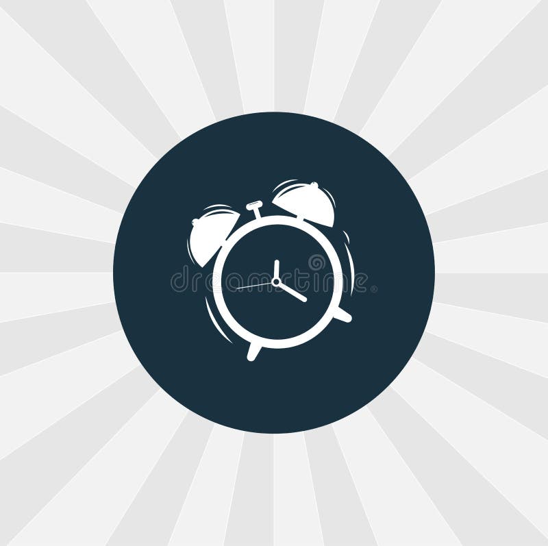 Clock Icon. Ringing Alarm Clock Isolated Icon. Time Design Element ...
