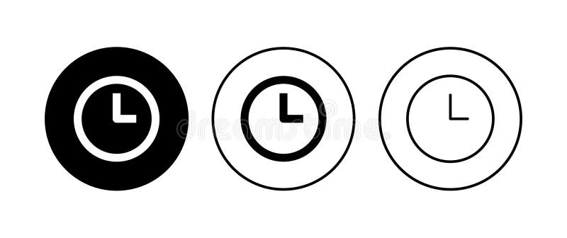 Clock Icon . Time Icon Vector. Watch Icon Symbol Stock Vector ...