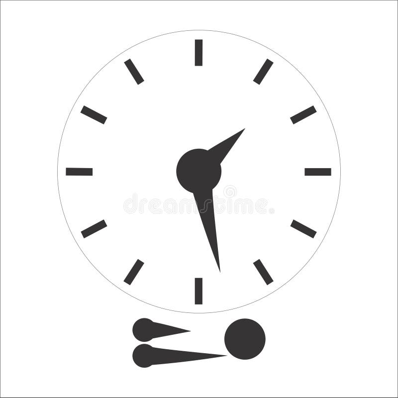 Vector Clock Hands. Clock Icon Set. Stock Illustration - Illustration ...