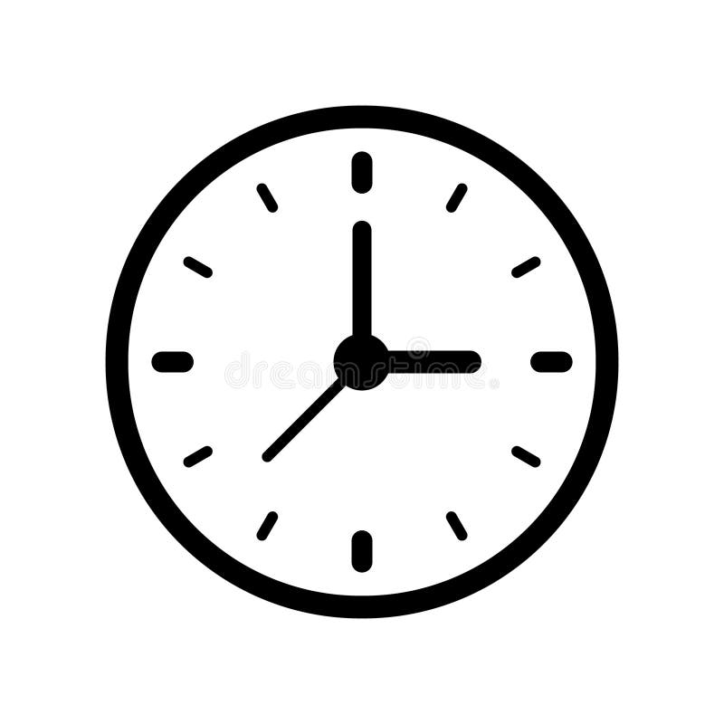 Clock icon, time icon. stock vector. Illustration of watch - 273838960