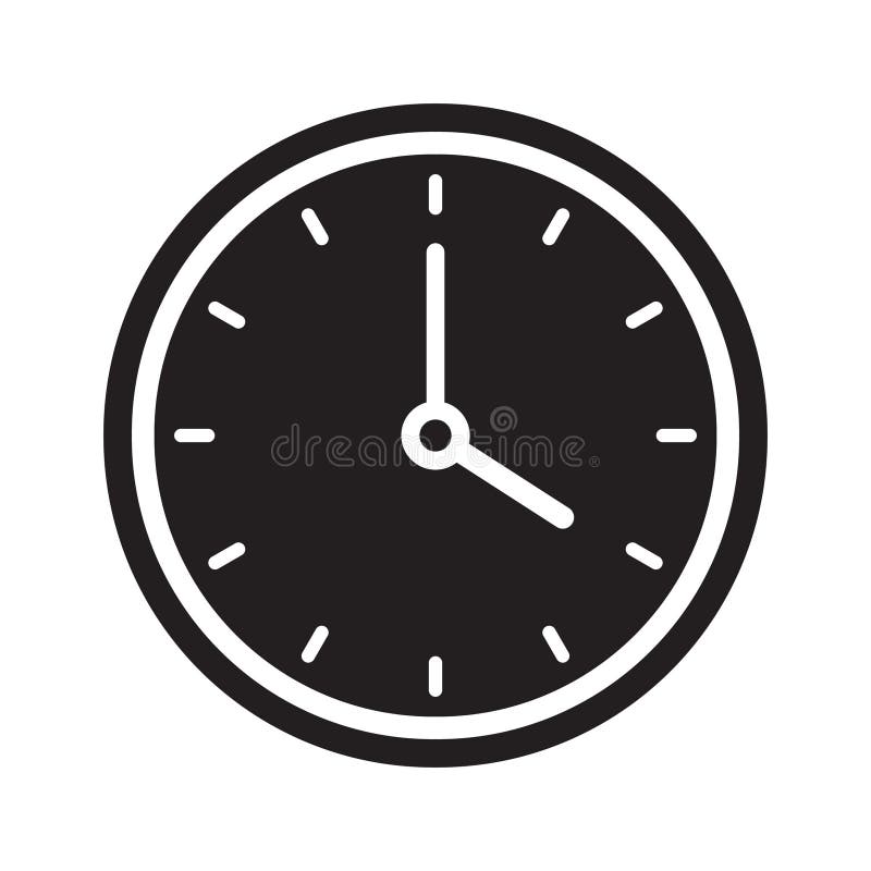 Clock icon, time icon. stock vector. Illustration of time - 272259697