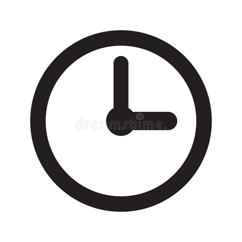Clock icon, time icon. stock vector. Illustration of vector - 272859346