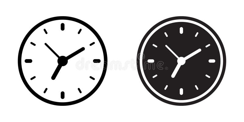 Clock icon, time icon. stock vector. Illustration of circle - 273056287 Clock icon, time icon. stock vector. Illustration of circle - 273056287