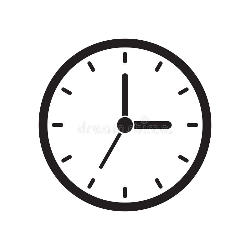 Clock icon, time icon. stock vector. Illustration of time - 272259697