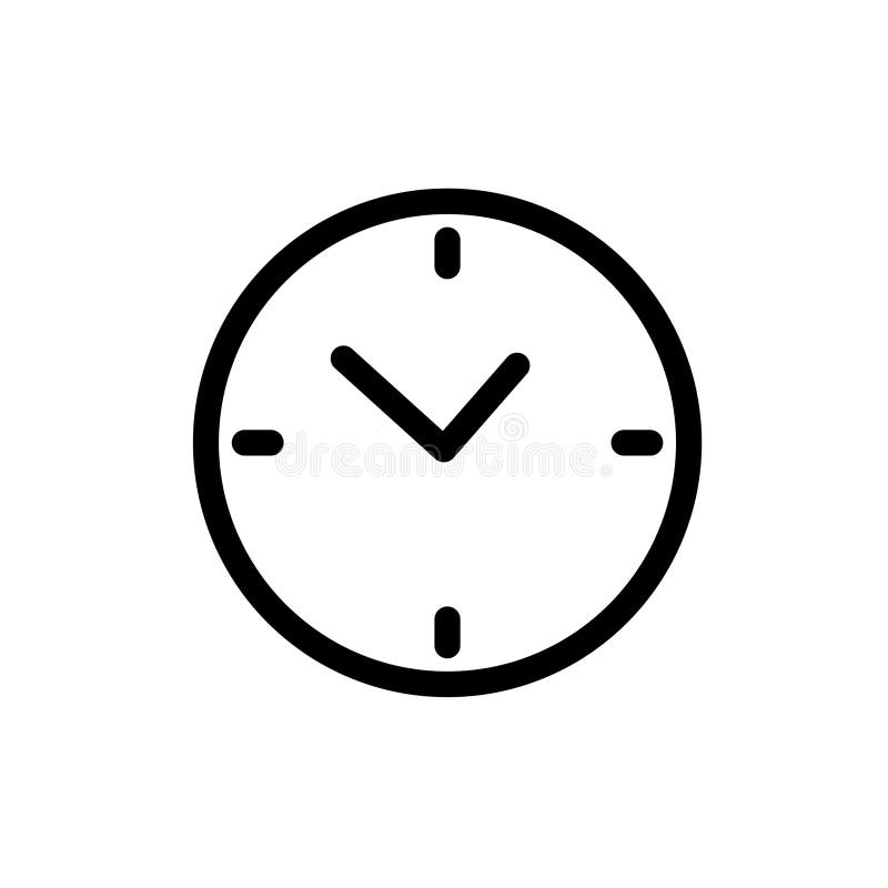 Clock Icon. Time Icon. Vector Illustration. EPS 10 Stock Vector ...
