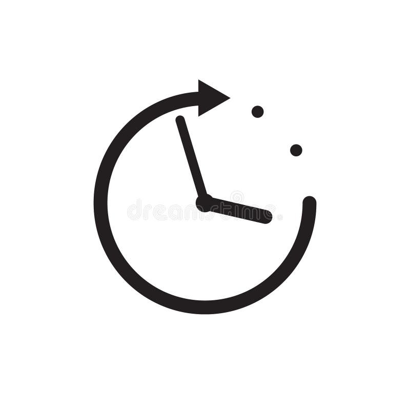 Clock Time with Exclamation Mark. Expire Icon. Delay Symbol. Deadline ...