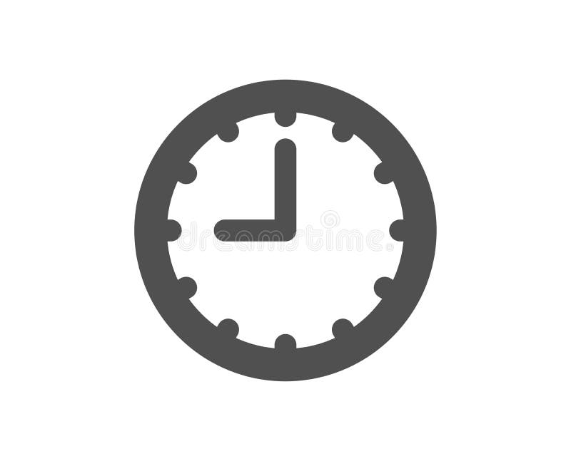 Clock Icon. Time or Watch Sign. Vector Stock Vector - Illustration of ...