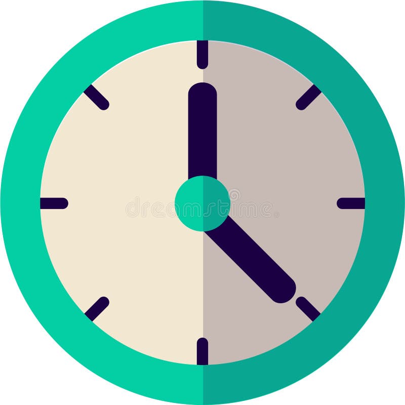 Clock Icon Time Watch Vector Isolated on White Stock Vector ...
