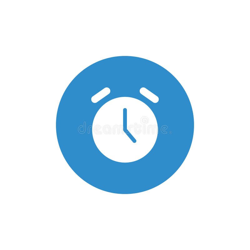 Clock Button Icon Vector in Trendy Outline Style. Pending Symbol ...