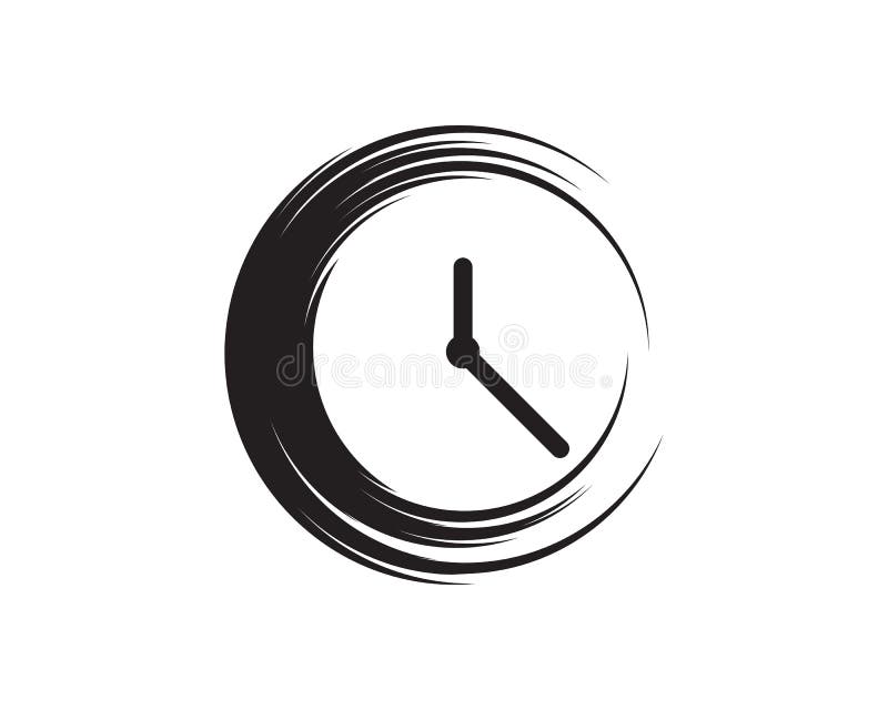 Clock Icon Vector Illustration Design Stock Vector - Illustration of ...