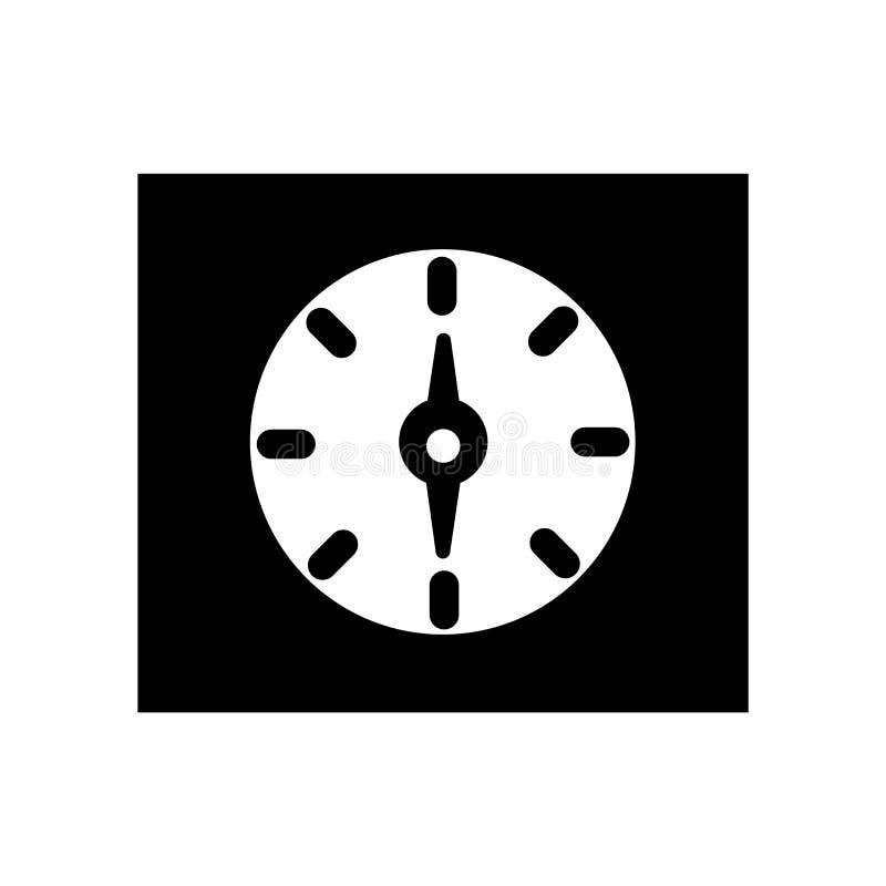 Clock Icon Vector Isolated on White Background, Clock Sign , Black Time ...