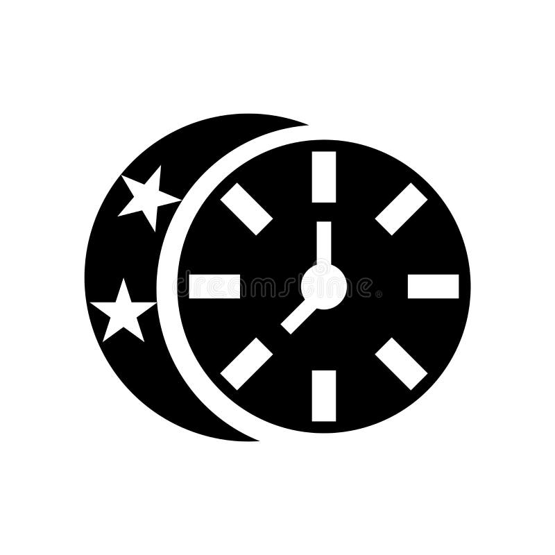 Clock Icon Vector Isolated on White Background, Clock Sign , Black Time ...