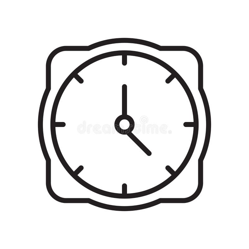 Clock Icon. Clock, Time Concept Symbol Design, Alarm Clock Sign Stock ...