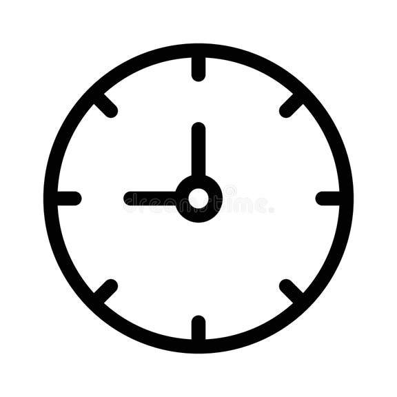Analog Clock Icon Perfect for Timekeeping and Schedules Stock Vector ...