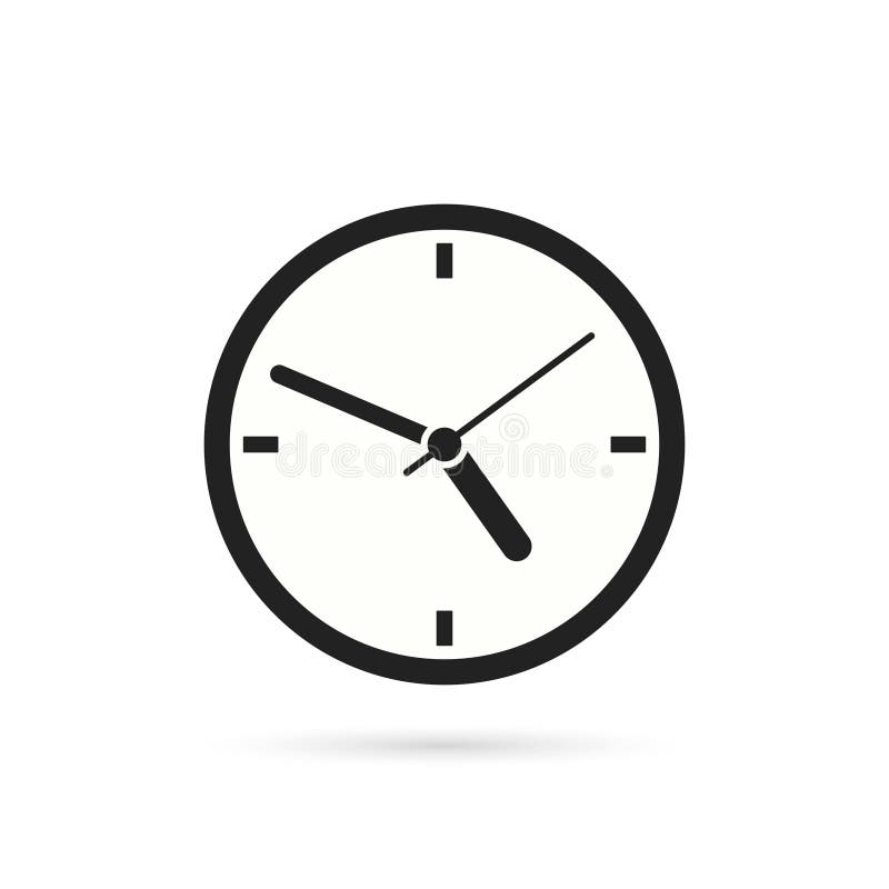 Clock Icon. Vector Simple Isolated Flat Illustration Stock Vector ...