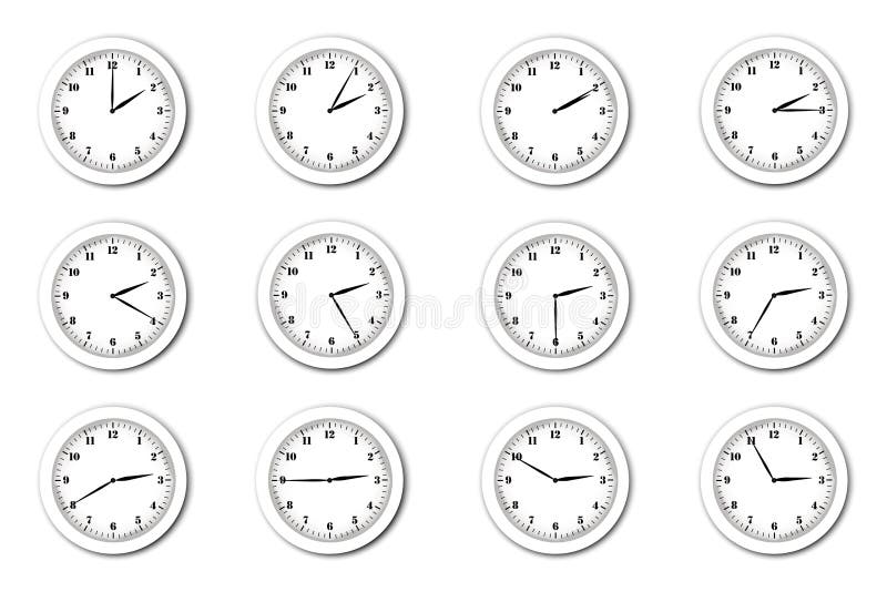 Clock Icon Vector. Time Set Vector. Clock Set, Great Design for Any ...
