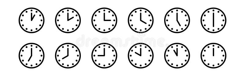 Clock Icon . Time Icon Vector. Watch Icon Symbol Stock Vector ...