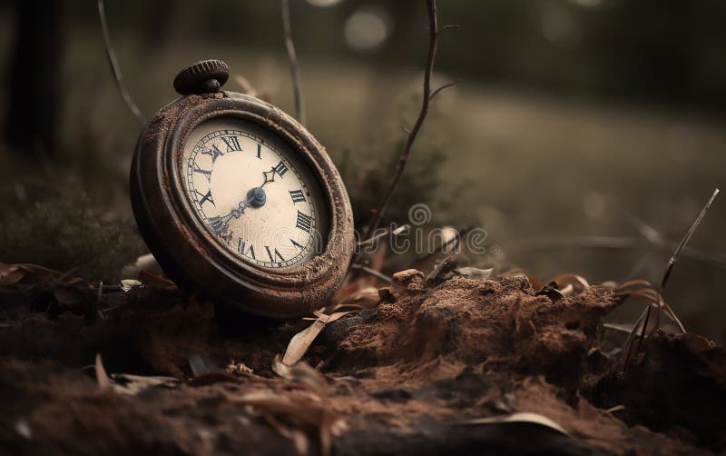 Clock, Illustration of Passing Time Stock Illustration - Illustration ...