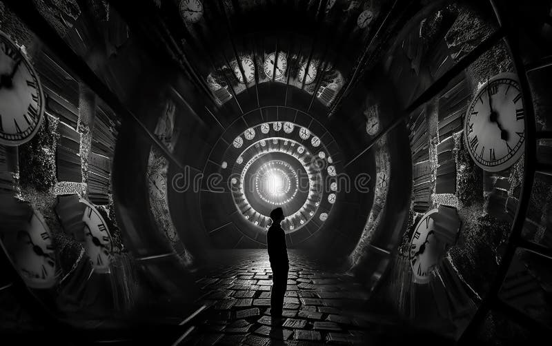 Clock, Illustration of Passing Time Stock Illustration - Illustration ...