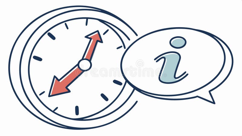 Clock with Information Icon, Time Management, Schedule, Appointment ...