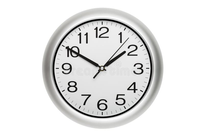 Clock showing 11 o clock stock image. Image of isolated - 305389