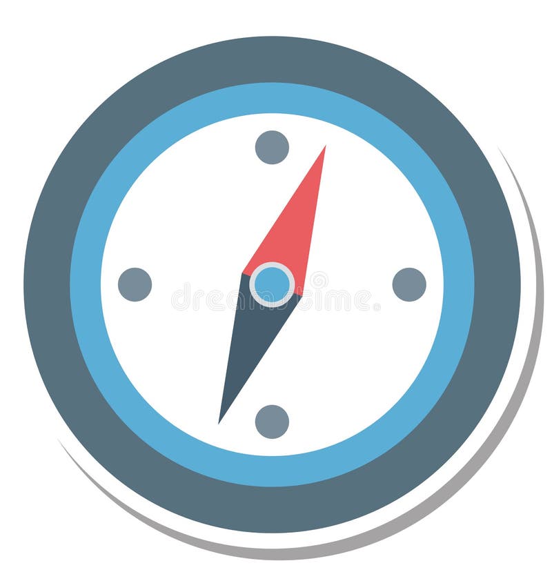 Clock Isolated Vector Icon Editable Stock Vector - Illustration of ...