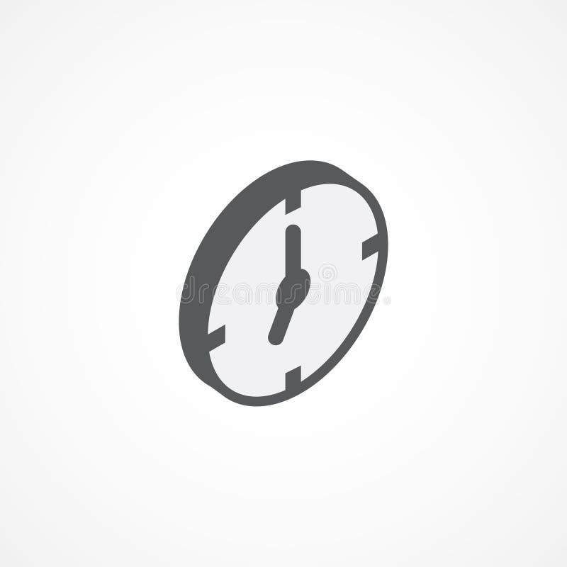 Clock Isometric Icon 3d Vector Illustration Stock Vector - Illustration ...
