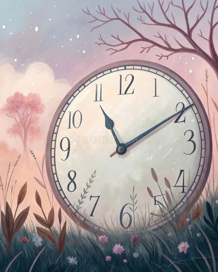 A Clock with Its Hour and Minute Hands Pointing To Different Times yet ...