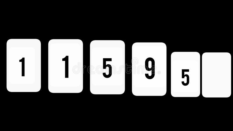 Clock. Clock K Countdown. Clock Animation in Black Background. Stock ...