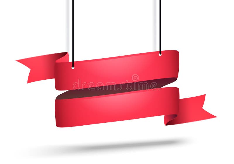 Vector Hanging Ribbon