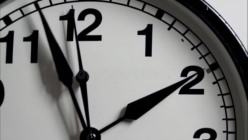 Clock and Landscape in a Time Sequence Stock Footage - Video of moment ...